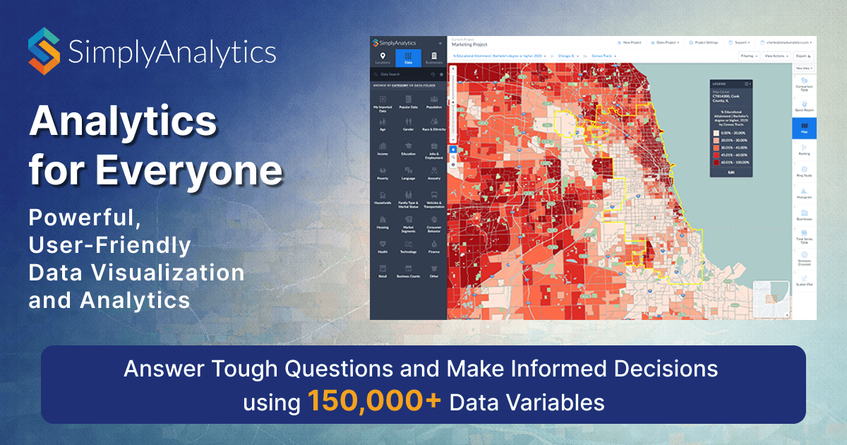Simplyanalytics Powerful Mapping Analytics Platform